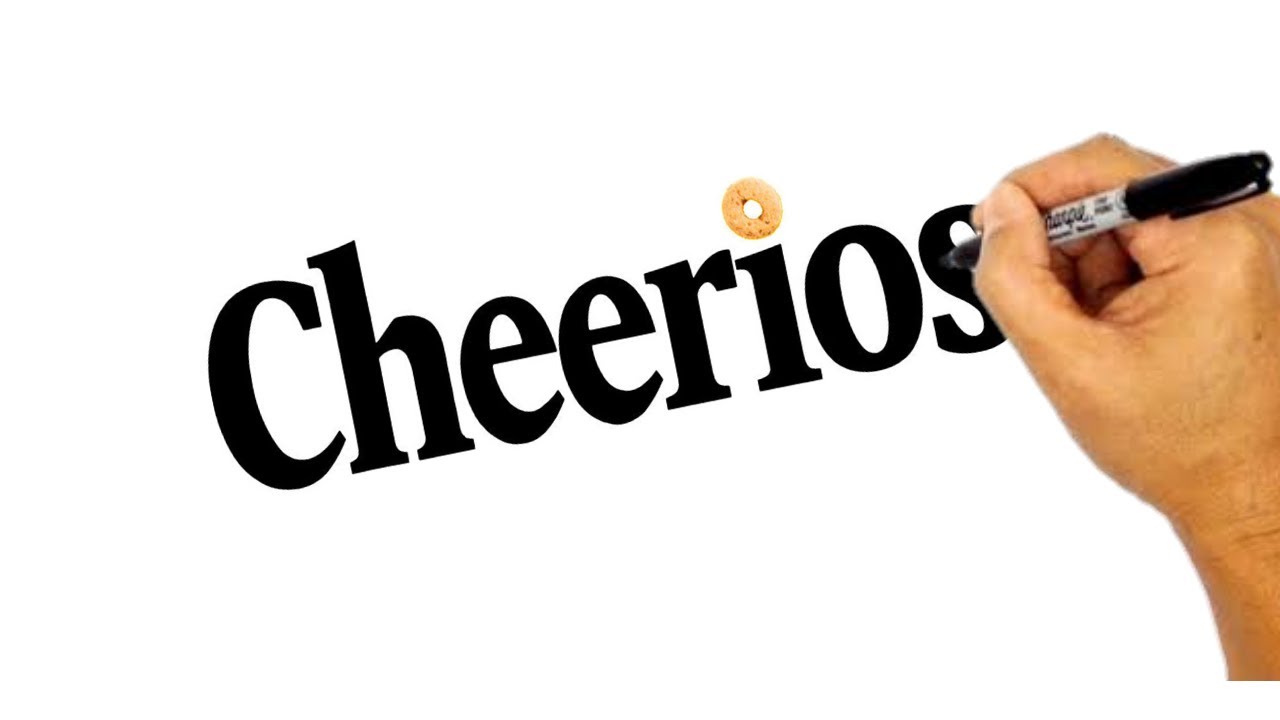 How to draw Cheerios logo - YouTube