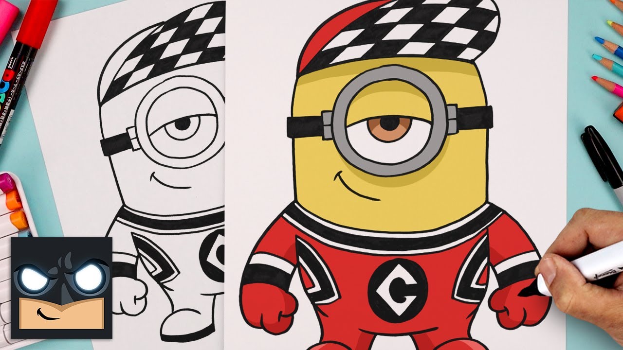 How To Draw Pit Crew Ralph | Despicable Me - YouTube