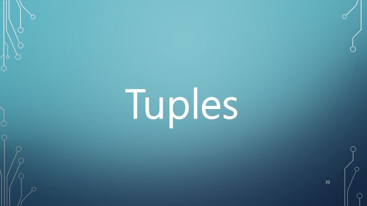 25- Tuples in Python (Arabic) - YouTube