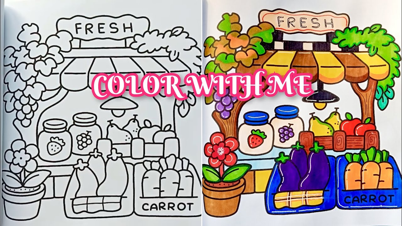Color With Me | Hygge Place of Coco Wyo (using ohuhu markers and touch ...