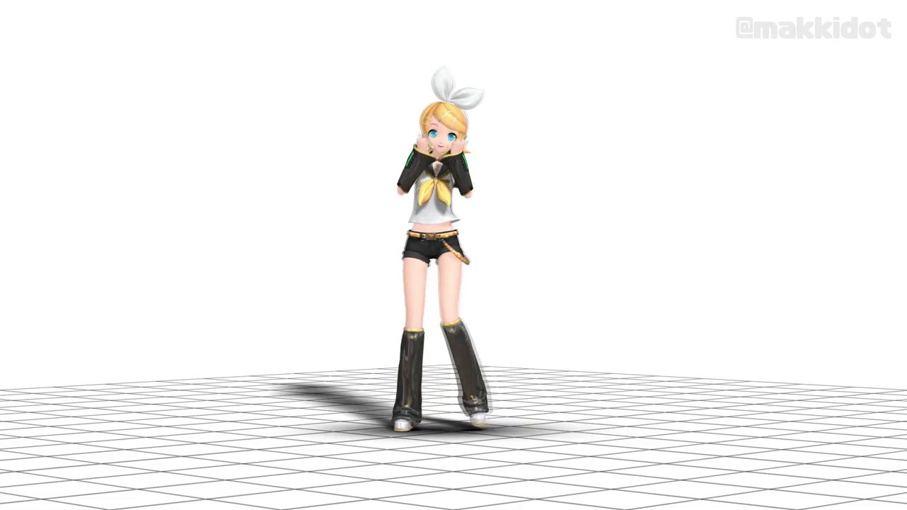 【MMD Model TEST】Cutoff Line / Kiritorisen【PDFT Kagamine Rin ACT1 ...