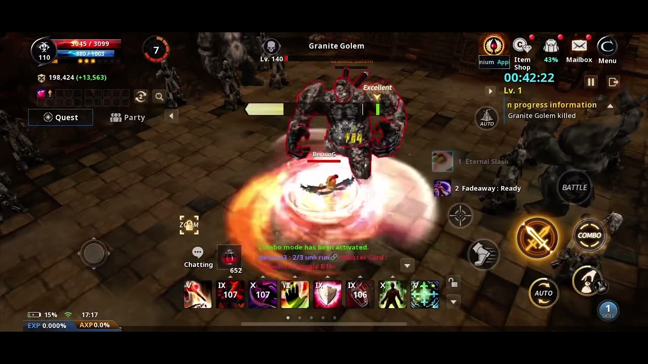 Cabal Mobile SEA GLADIATOR Solo Forgotten Temple B1F - YouTube