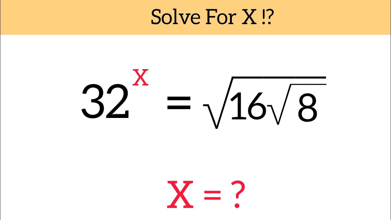 Nice Algebra Maths Question | Square Root | Maths Olympiad - YouTube