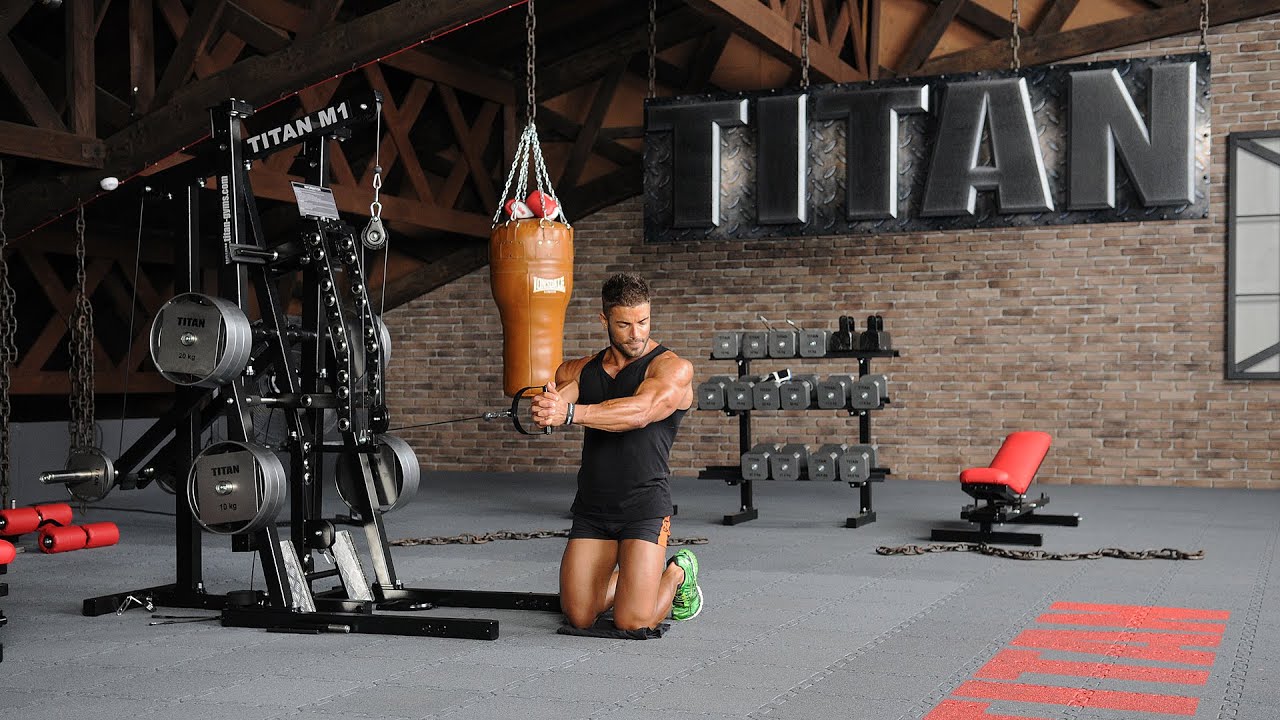 M1-154 - Cable Kneeling Twist - YouTube