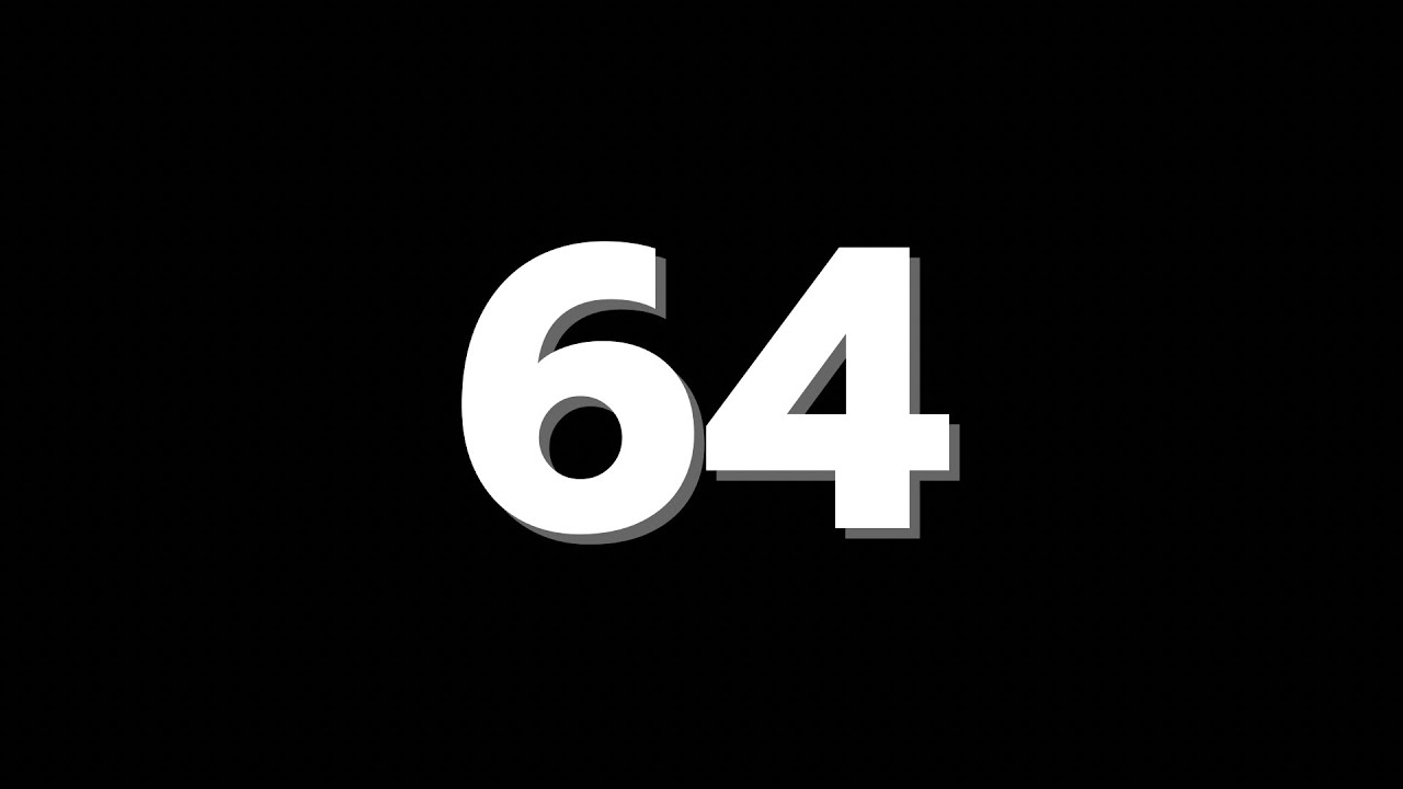 64 Second Countdown Timer With Sound Effect - YouTube