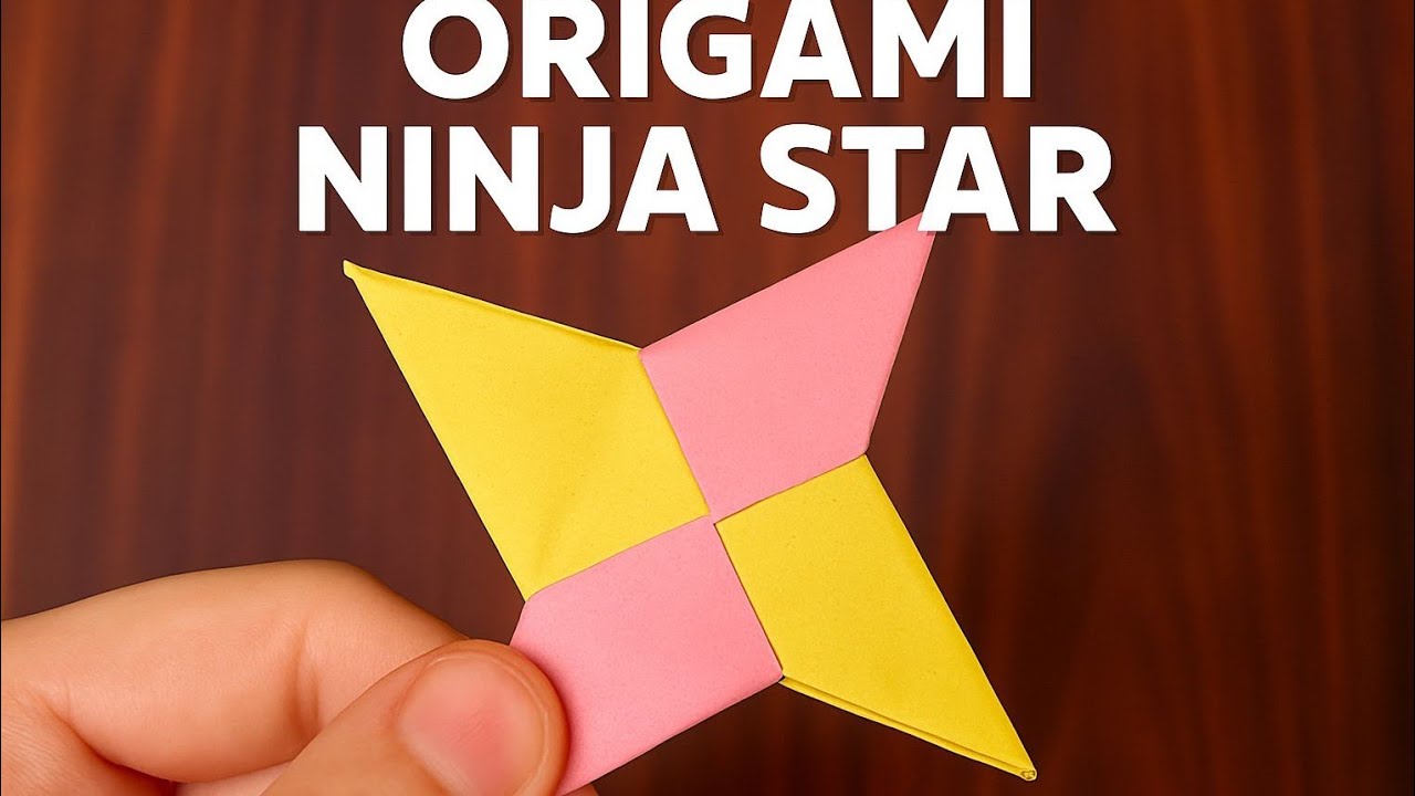 How to make a paper Ninja Star | Origami Ninja Star | Easy Paper Crafts ...