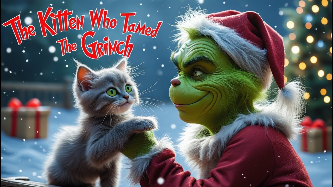 The Kitten who Tamed the Grinch! Told by Santa.🎅🎄 #santastory # ...