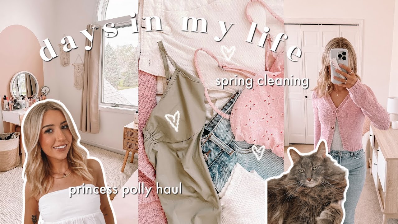 a few days in my life | princess polly haul, spring decluttering ...