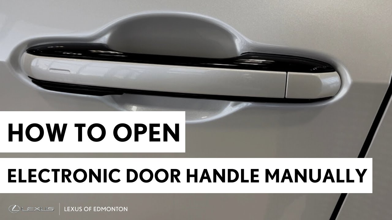 How to Open Lexus Electronic Door Handle Manually - YouTube