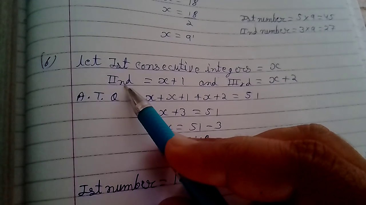 Linear equation in one variable class 8th NCERT exercise 2. 2 part 2nd ...