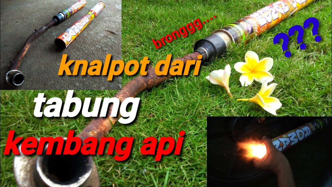 Cara membuat knalpot dari tabung kembang api - YouTube