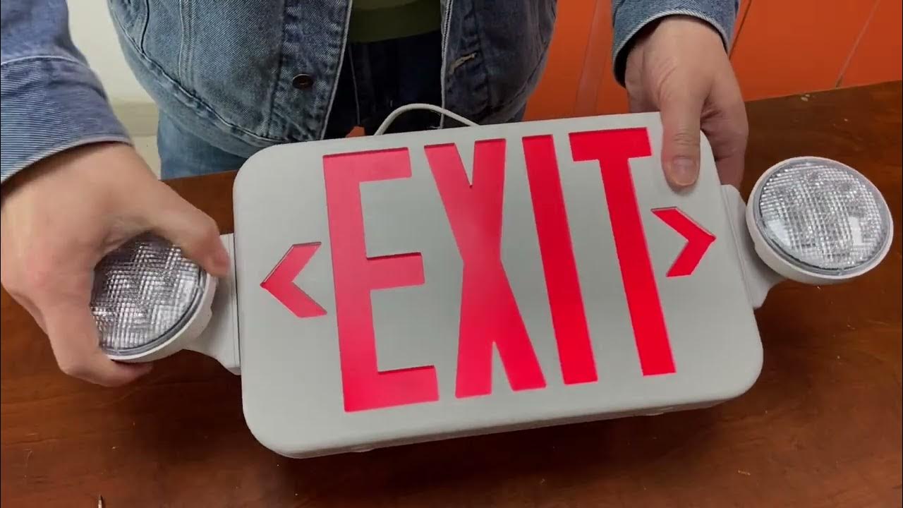 HOW TO INSTALL EXIT SIGN? - YouTube