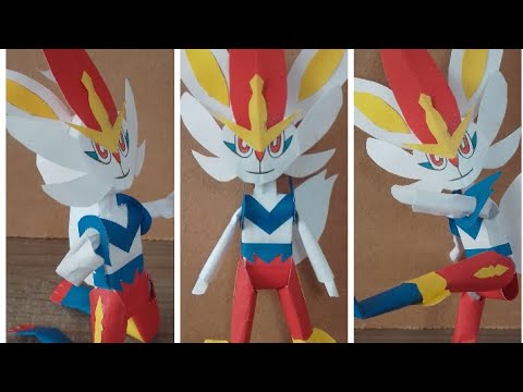 Como fazer um Cinderace de papel articulado. - YouTube