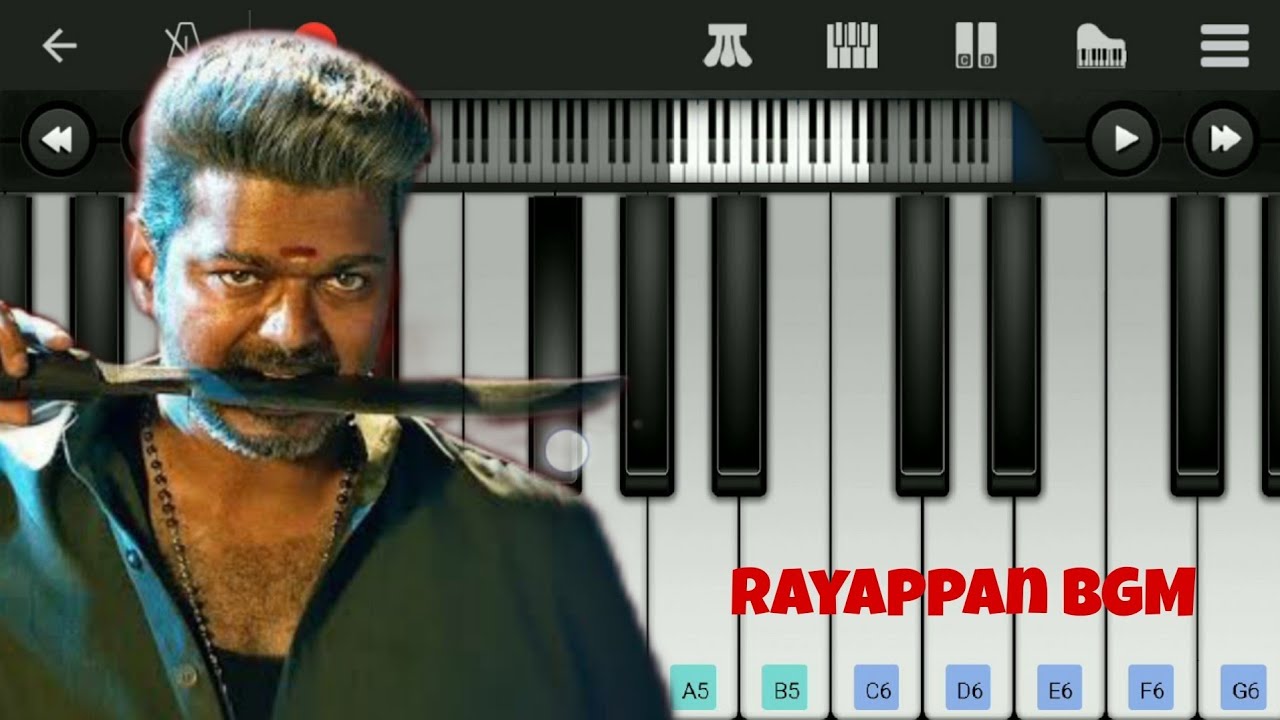 Rayappan Villainism BGM | Bigil | Easy Piano Tutorial | Vijay | AR ...