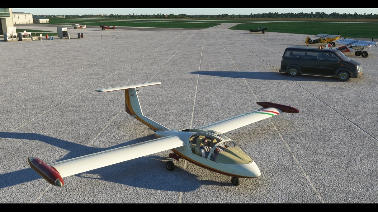 First flight in payware Caproni-Vizzola C-22J Ventura (MSFS) - YouTube