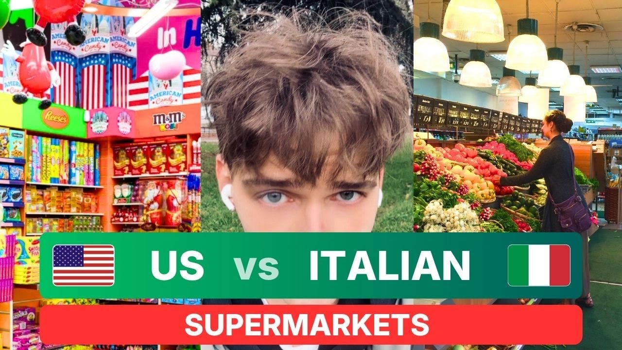 American VS Italian FOOD MARKETS - YouTube
