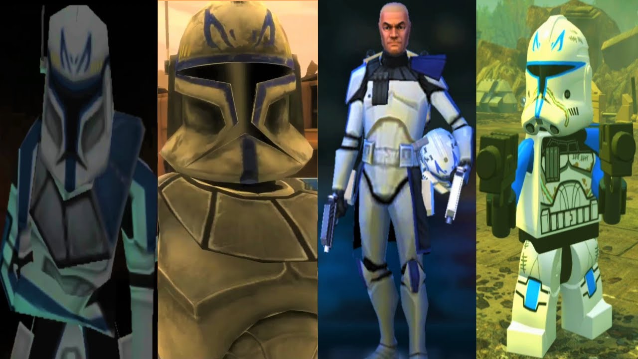 The Evolution of Captain Rex in Star Wars Games - YouTube