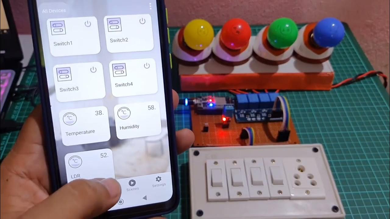 ESP32 Home Automation using ESP RainMaker Google Assistant, Alexa, Manual Switches - YouTube