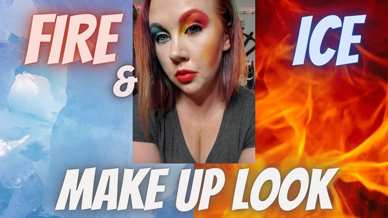 FIRE & ICE MakeUp Look! - YouTube