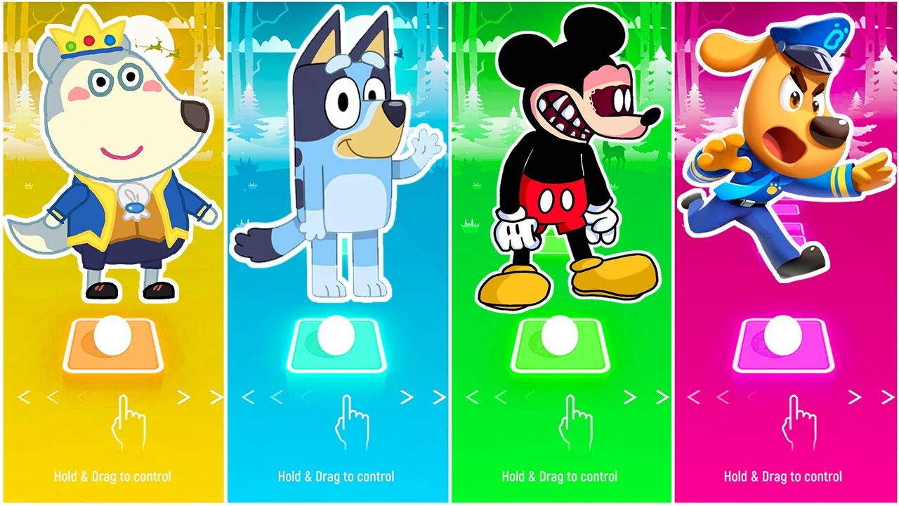 Wolfo 🆚 Bluey Bingo 🆚 Mickey Mouse.exe 🆚 Sheriff Labrador 🔥 Who Will ...