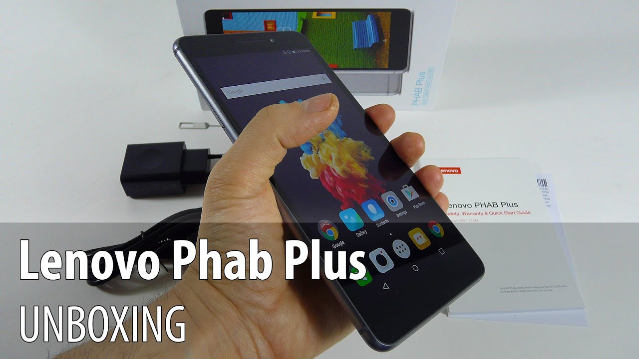 Lenovo Phab Plus Unboxing (6.8 inch Phablet) - GSMDome.com - YouTube