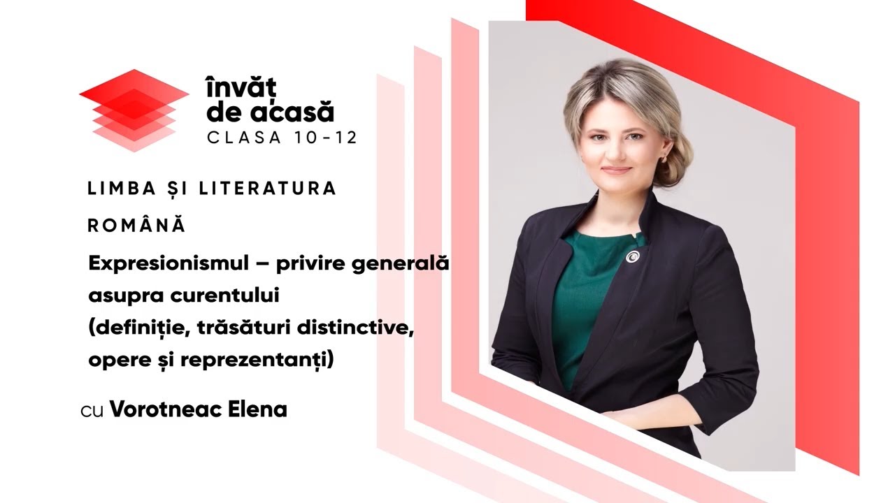 Limba și literatura română; cl. a XI-a, "Expresionismul – privire ...
