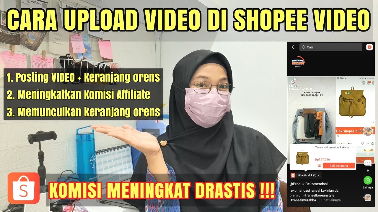 CARA UPLOAD VIDEO KE SHOPEE VIDEO UNTUK SHOPEE AFFILIATE PROGRAM - YouTube