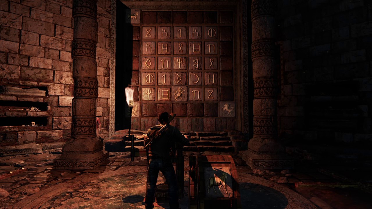 Uncharted 3 Sabean script puzzle - YouTube