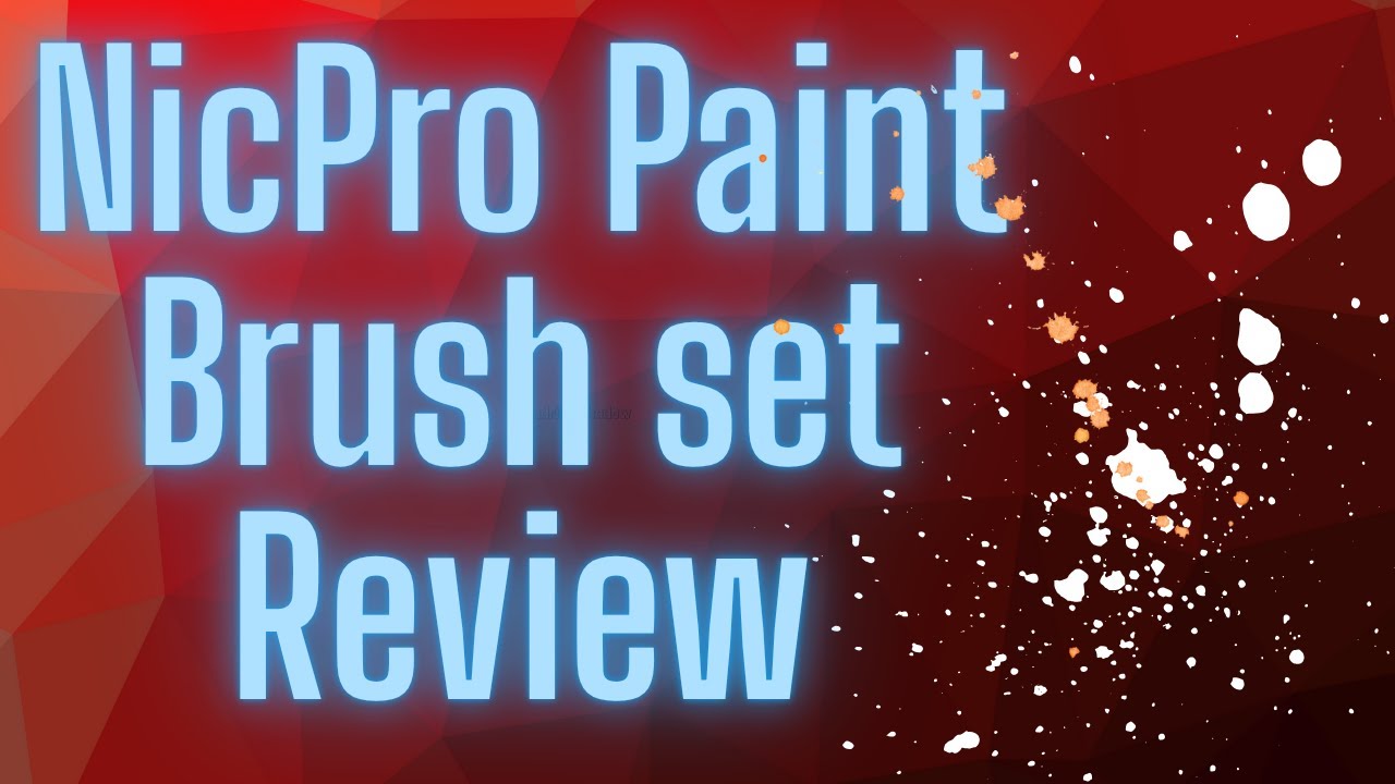 NicPro Paint Brush set Review - YouTube
