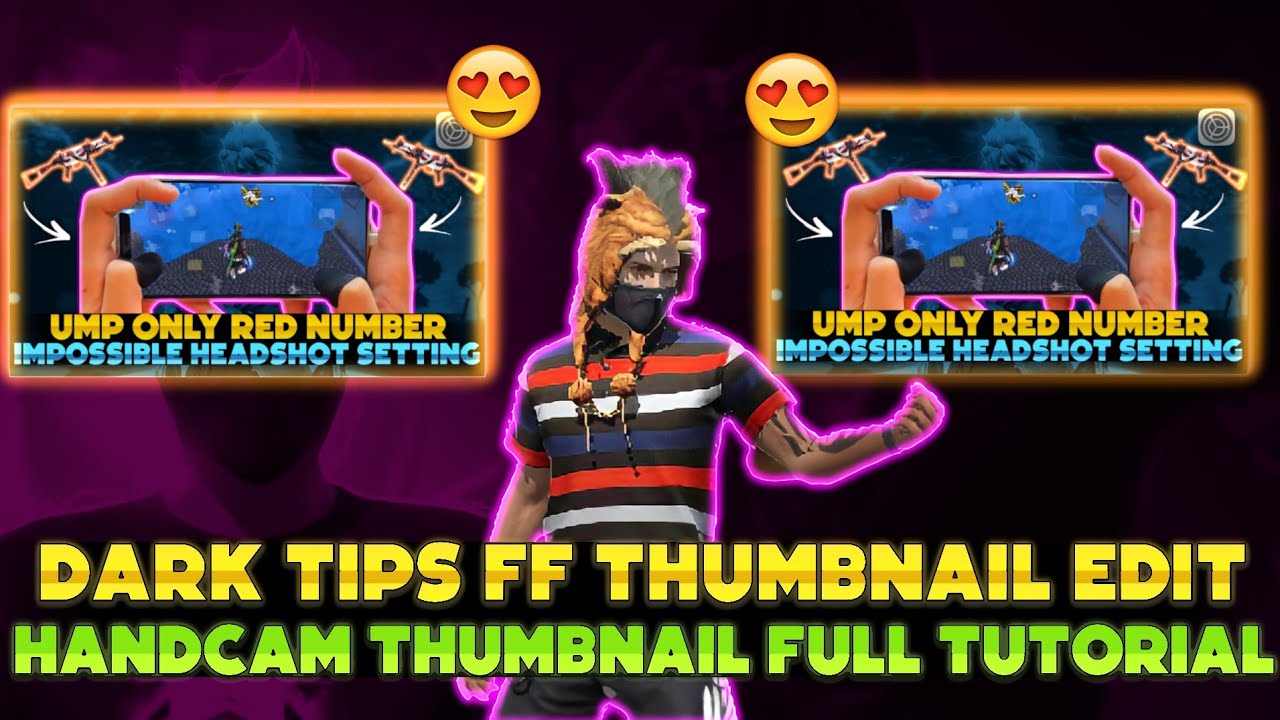 How To Make Thumbnail Like Dark Tips FF || Arafat Rahman Free Fire ...