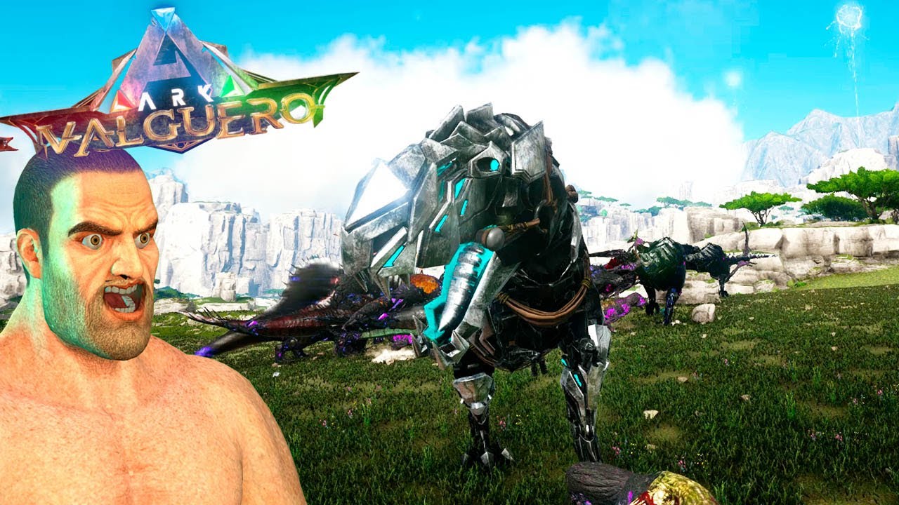 ARK VALGUERO #134 - Juntei 5 T-REX para Defender uma CÁPSULA! - YouTube