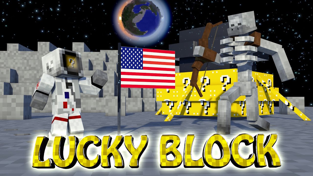 Minecraft | LUCKY BLOCK MOON BOSS CHALLENGE - Moon Alien vs Lucky ...
