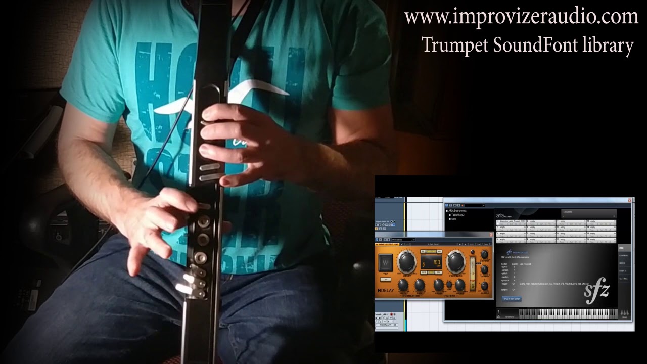 EWI & Improvizer Jazz Trumpet SoundFont Library. ARIA Player - YouTube