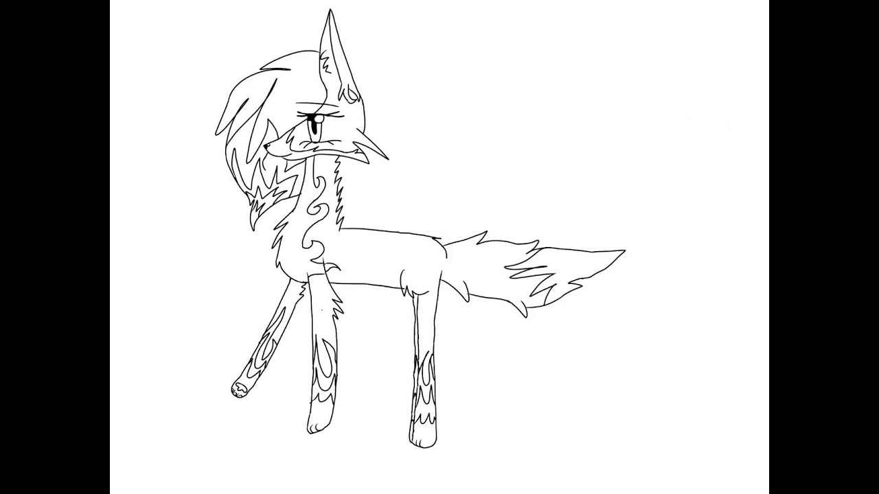 drawing a fire wolf..... - YouTube