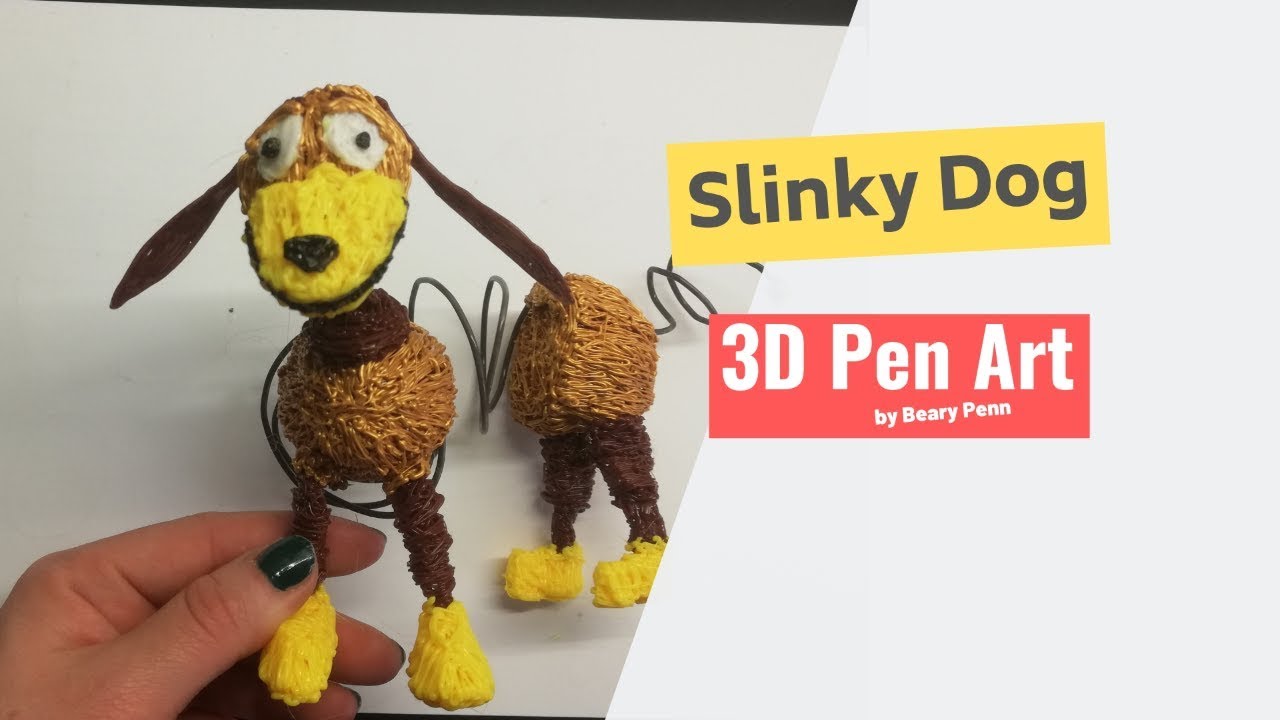 Toy Story 4: Slinky Dog 3D Pen Art - YouTube