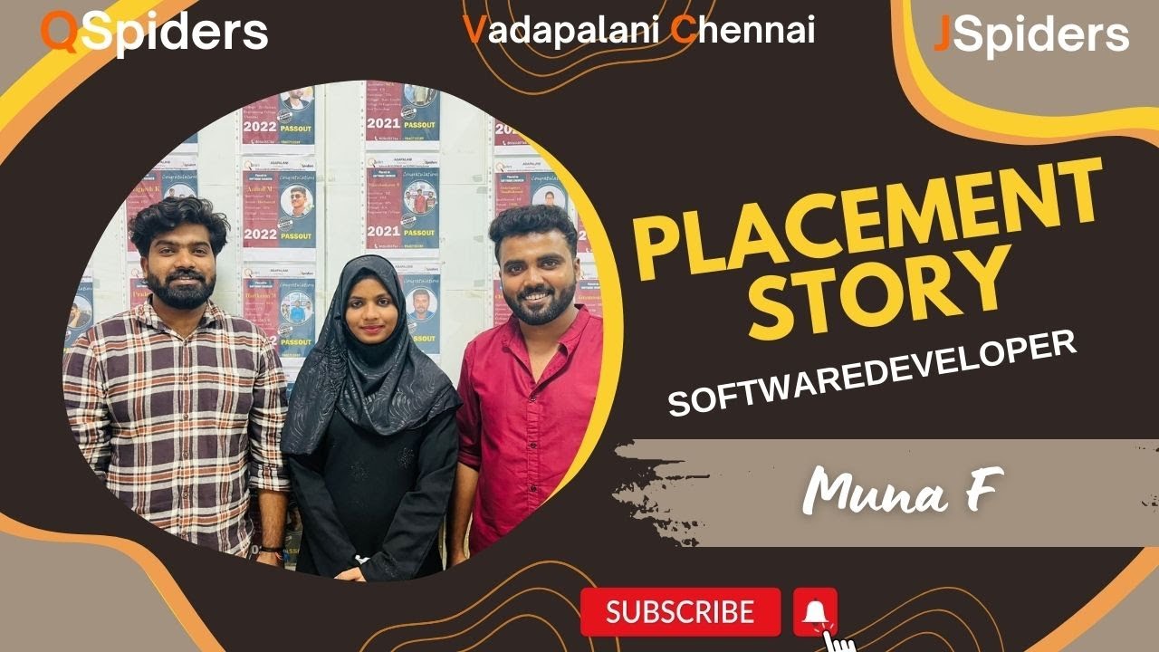 Success story of Ms.Muna F as a software Engineer Qspiders vadapalani ...
