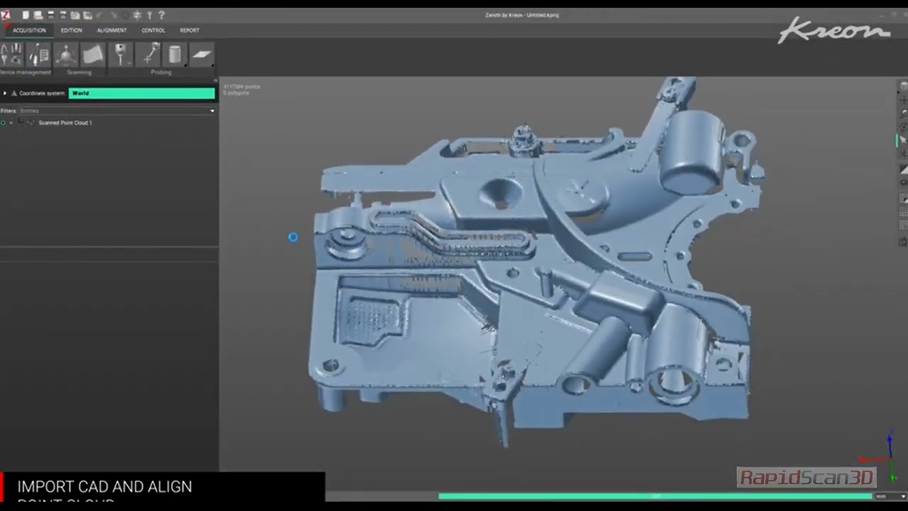 Kreon 3D Measuring Arm Zenith Software - YouTube