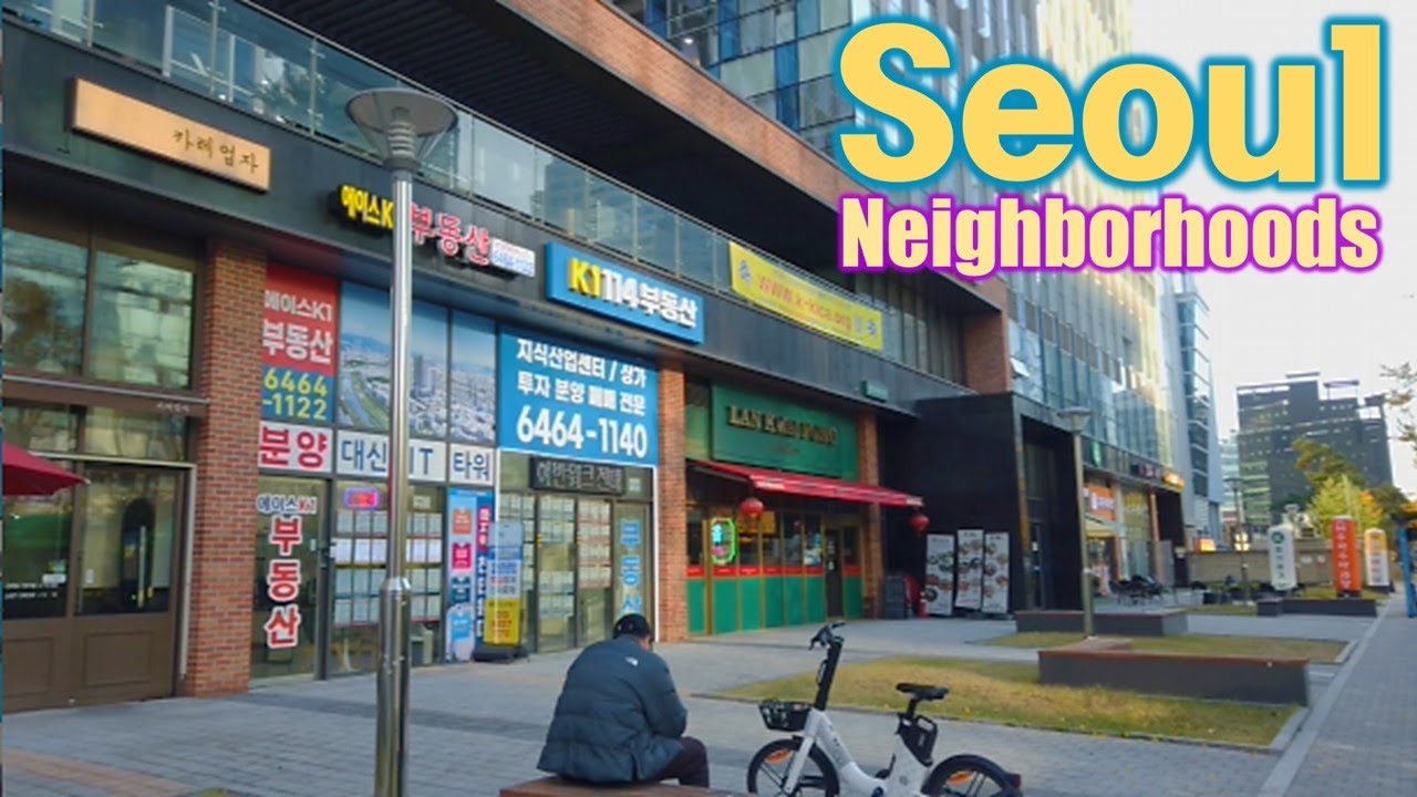 Seoul, Korea - Walking Tour of Neighborhood - 4K - Gasan-dong ...