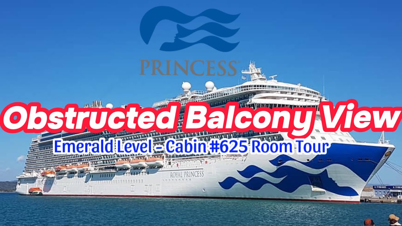 Room Tour: Royal Princess Stateroom Emerald 625 (Obstructed Balcony ...
