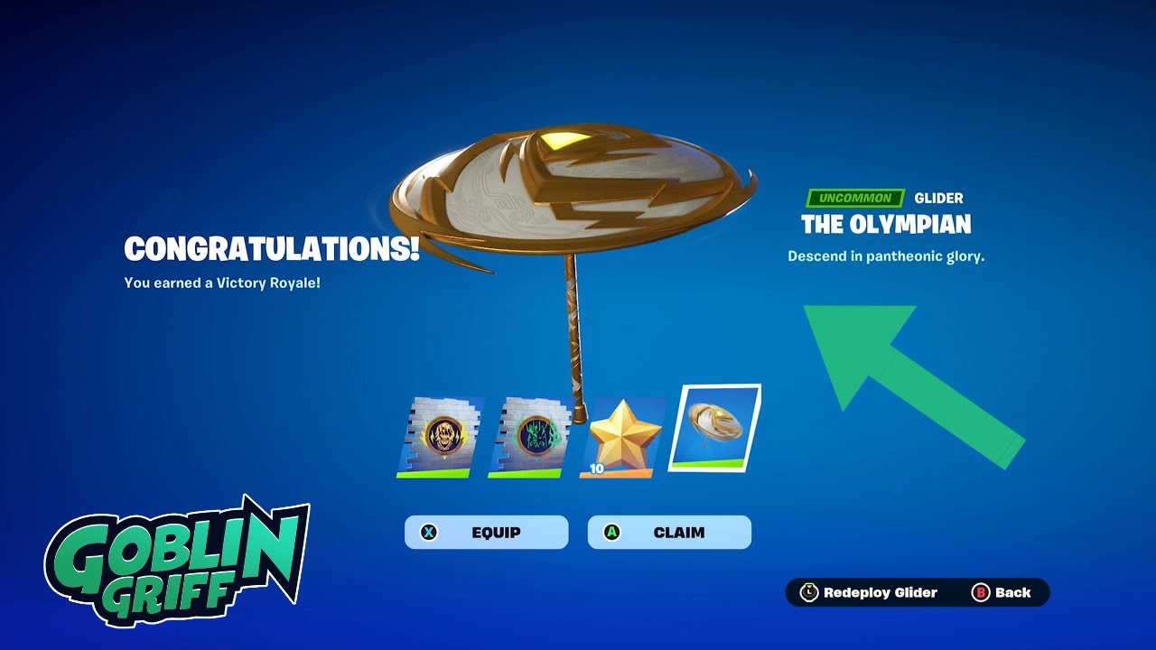 How to get FREE Fortnite Glider | The Olympian | Chapter 5 Season 2 ...