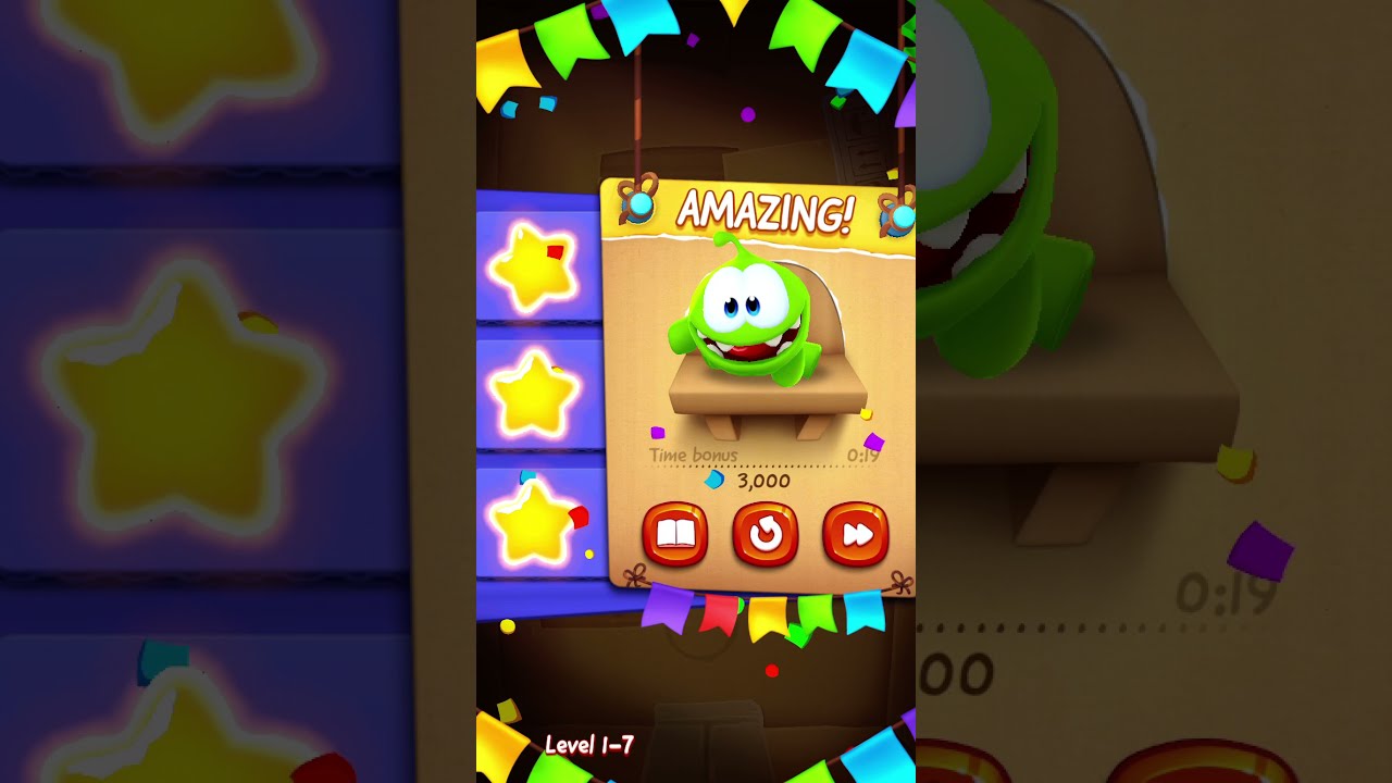 Cut the Rope Remastered gameplay - Evan’s Home - Level 1-7 - 3 stars ...