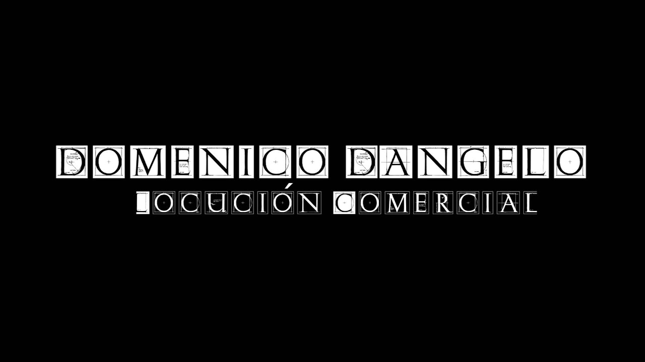 Domenico D´Angelo Locución Comercial - YouTube