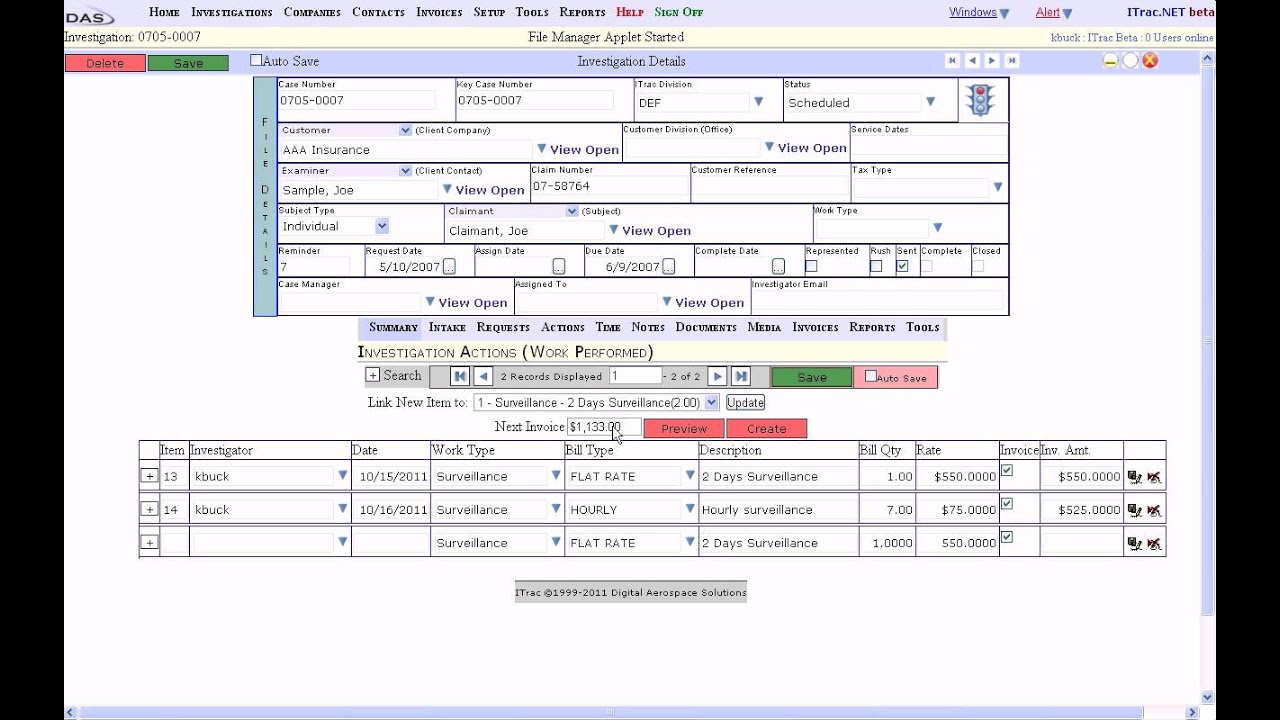 ITrac Free Time & Expense Entry - Invoices - YouTube