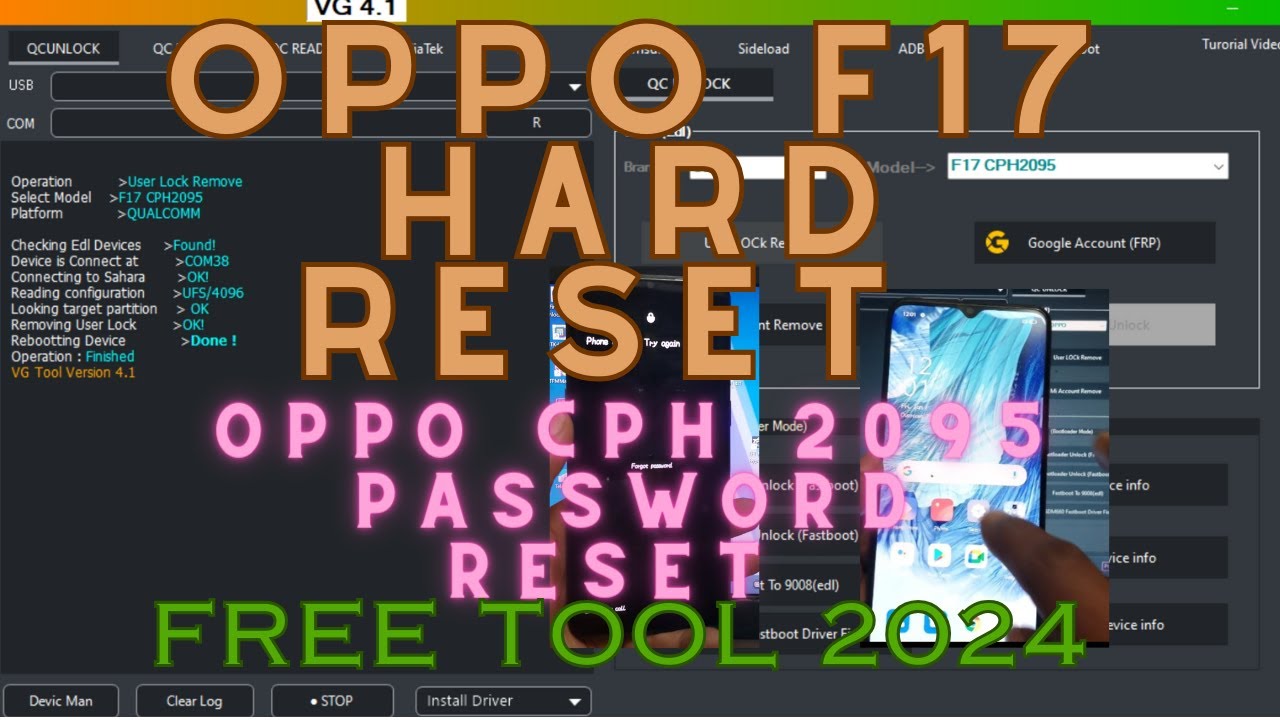 Oppo F17 passwords Reset - YouTube