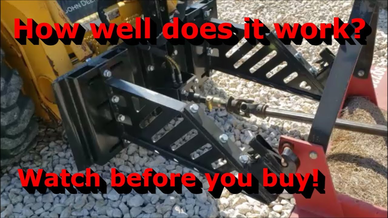 Titan Skid Steer to PTO 3 Point Adapter Review | Titan Attachments ...