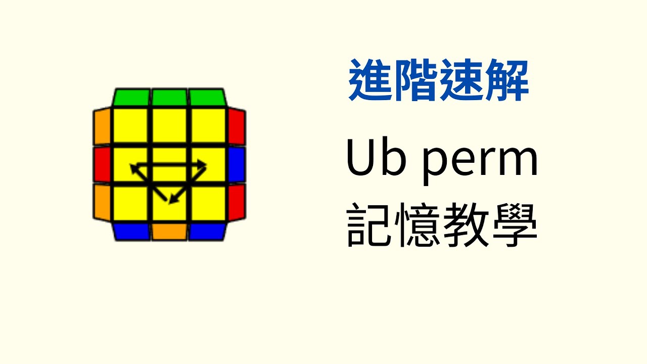 不用死背的pll Ub perm (魔方pll記憶教學) - YouTube
