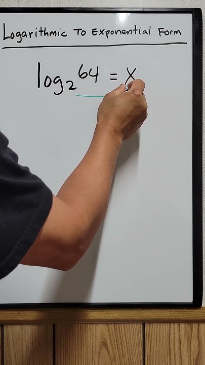 How To Convert Logarithmic To Exponential Form #math #mathematics # ...