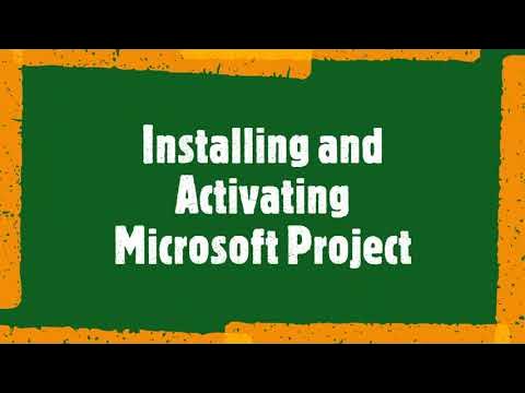 Installing and Activating Microsoft Project (MSP) - YouTube