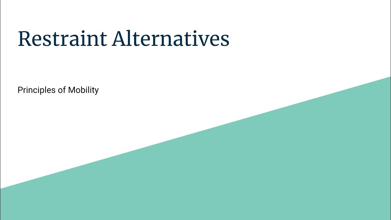 Restraint Alternatives - YouTube