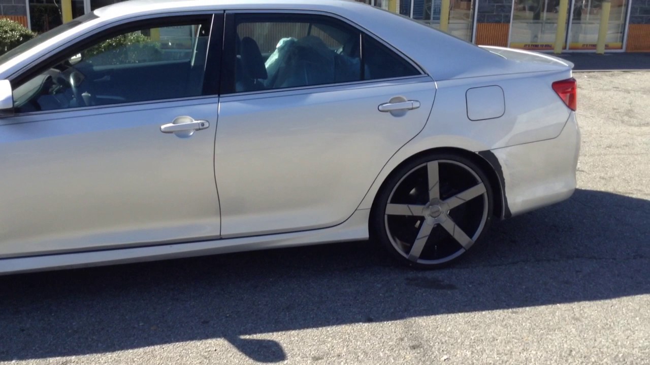 RIMTYME OF WINSTON SALEM ROLLING OUT A 2014 TOYOTA CAMRY ON 22" KRONIK ...